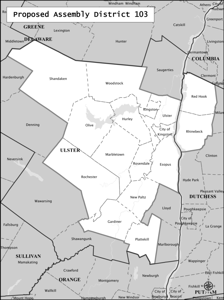 Kevin Cahill's office releases proposed map of new 103rd with Red Hook