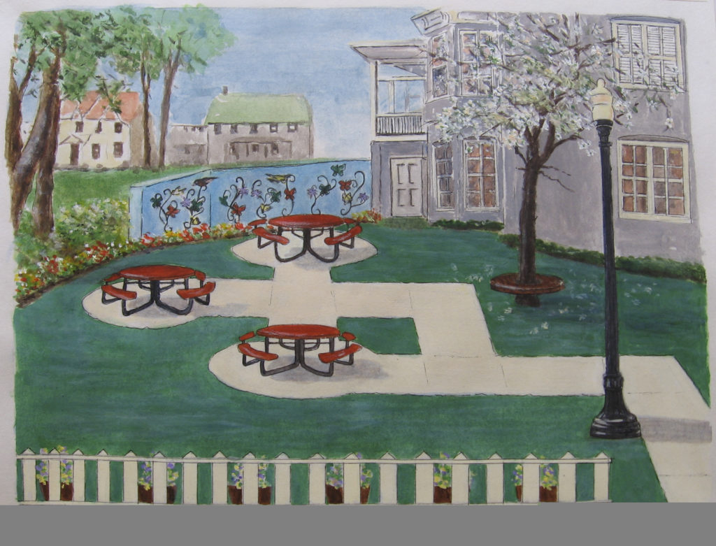 Library Friends planning learning garden