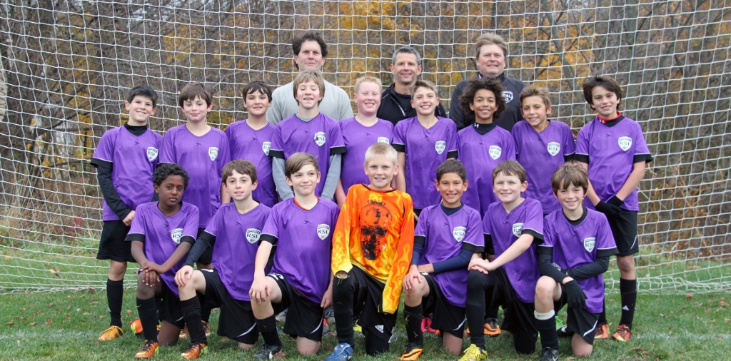 Rhinebeck boys U12 travel soccer team division champs